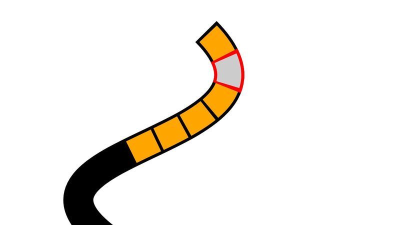 SO: svg segment paths stroke-dasharray