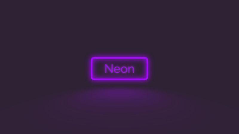 css neon button