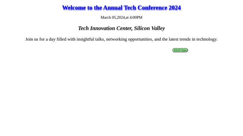 Creating an Event Invitation Page(HTML,CSS & JS)