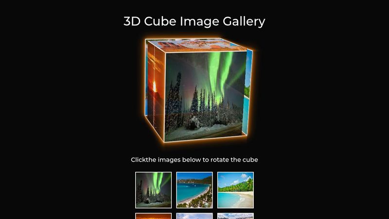 3D Cube Image Gallery