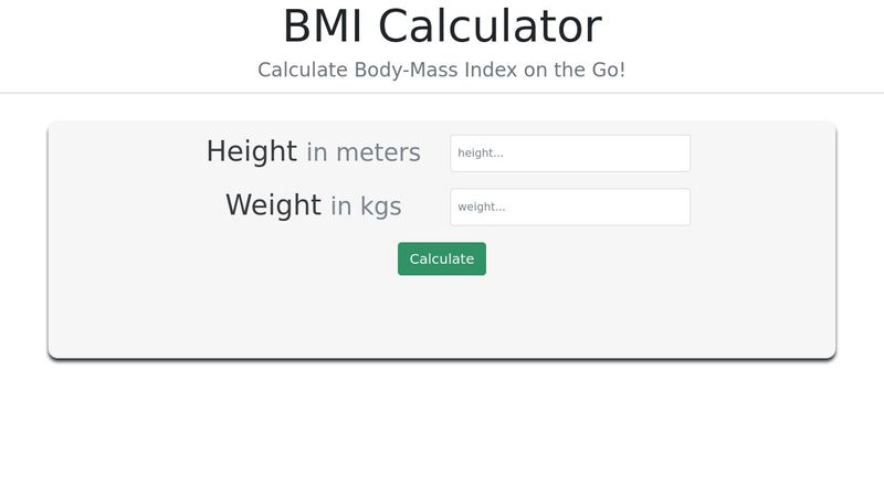 BMI Calculator