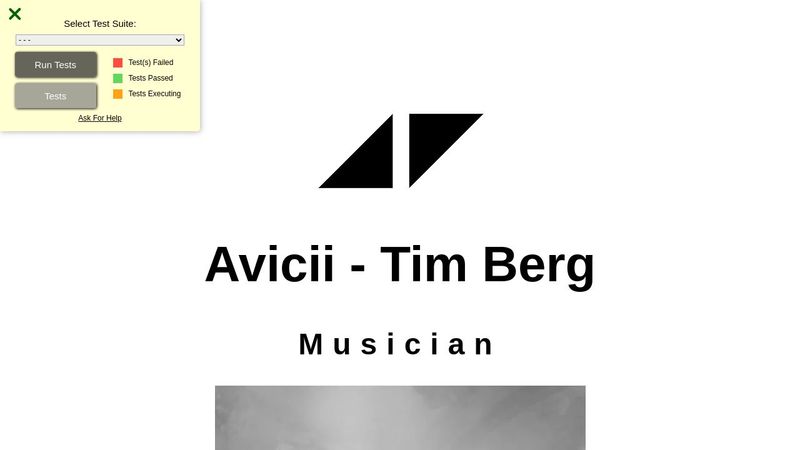 Tribute Page Using HTML & CSS ONLY