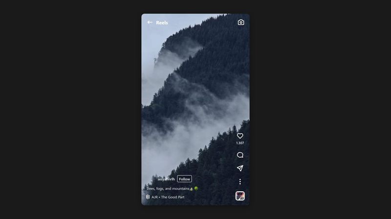 Instagram Reels UI Clone
