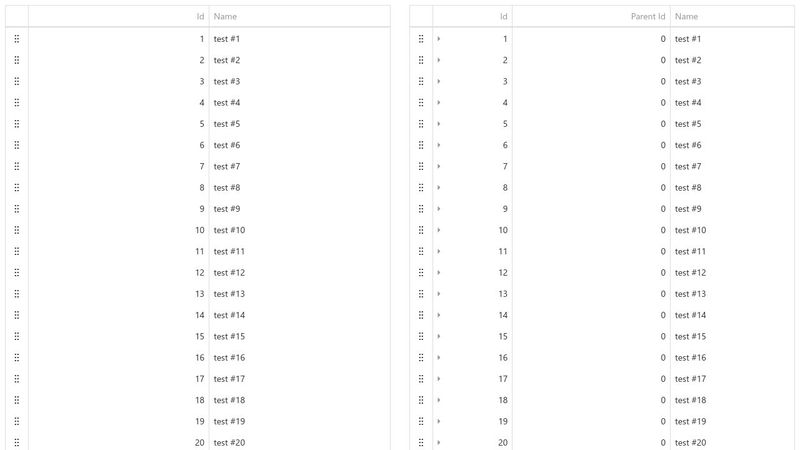 Drag & Drop Between Two Grids - DevExtreme Data Grid