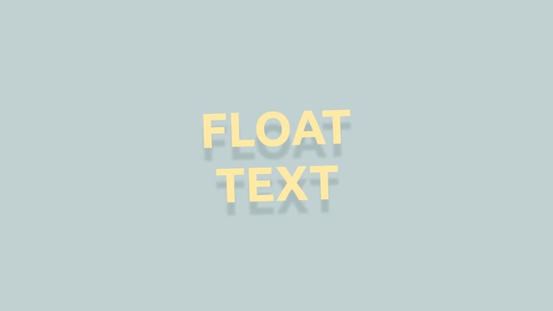 Demo:Animated Float Text
