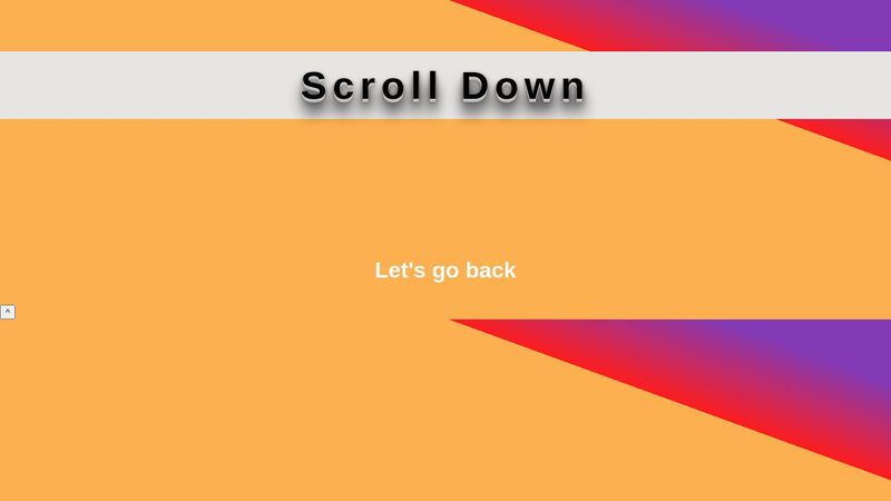 JS | Vanilla JS: "Scroll to Top" Button w/IntersectionObserver