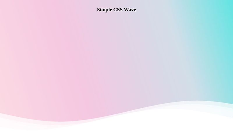 Animation Wave | Mobile & Full width