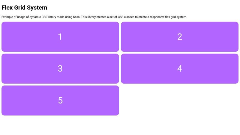 CSS Flex-grid system