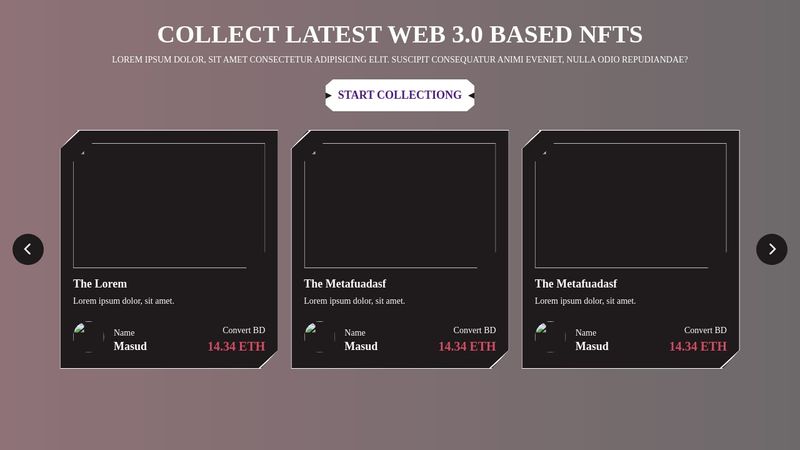 NFT Sliders Design 1