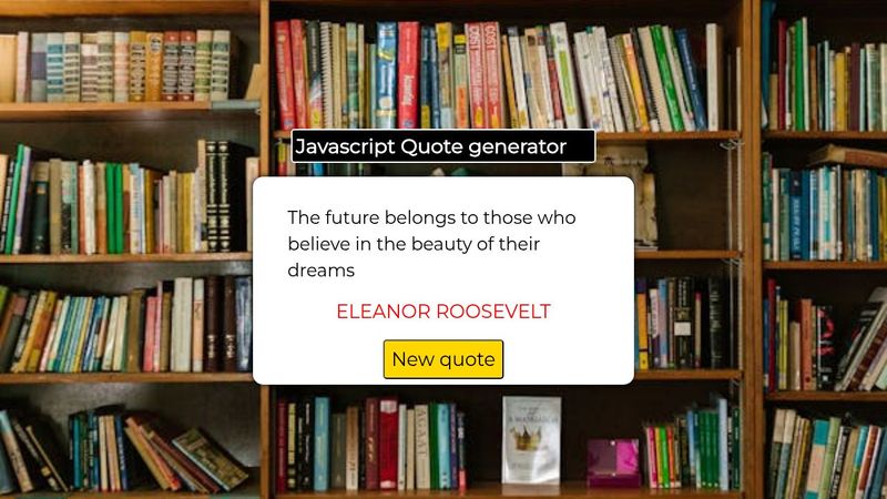 JavaScript quote generator