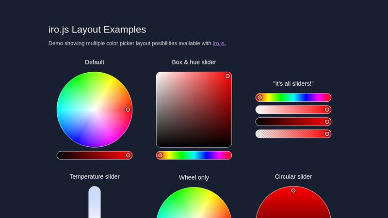 iro.js v5 Layout Examples