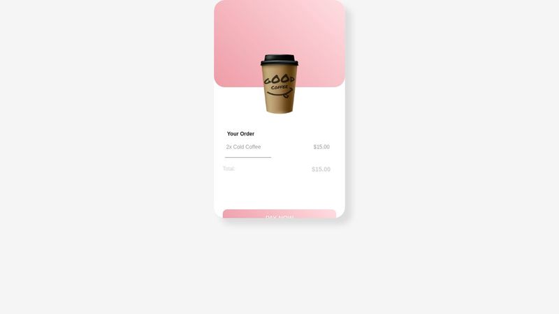 Animated Checkout Card