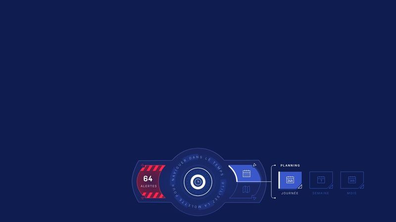 Futuristic navigation UI