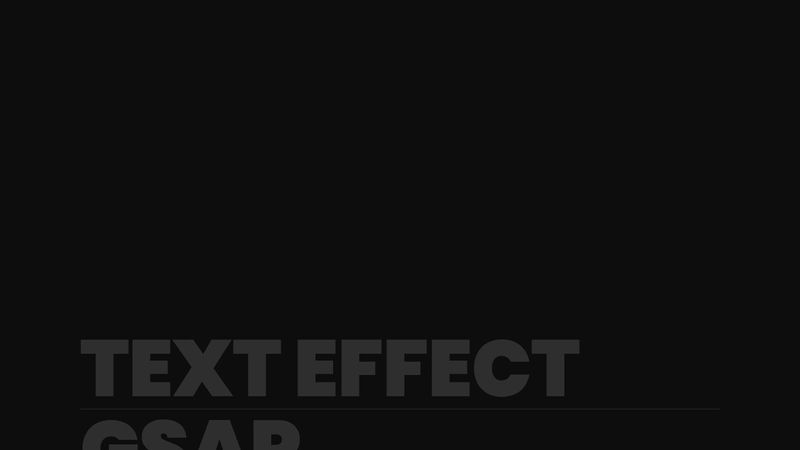 Text scroll and hover effect with GSAP and clip
