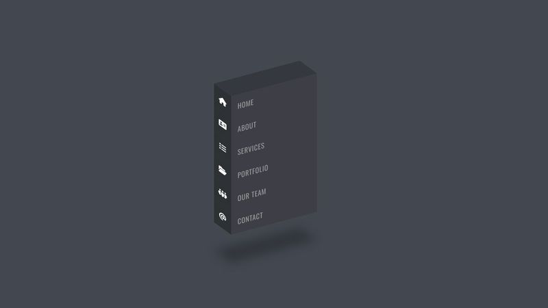 CSS 3D Navigation Bar