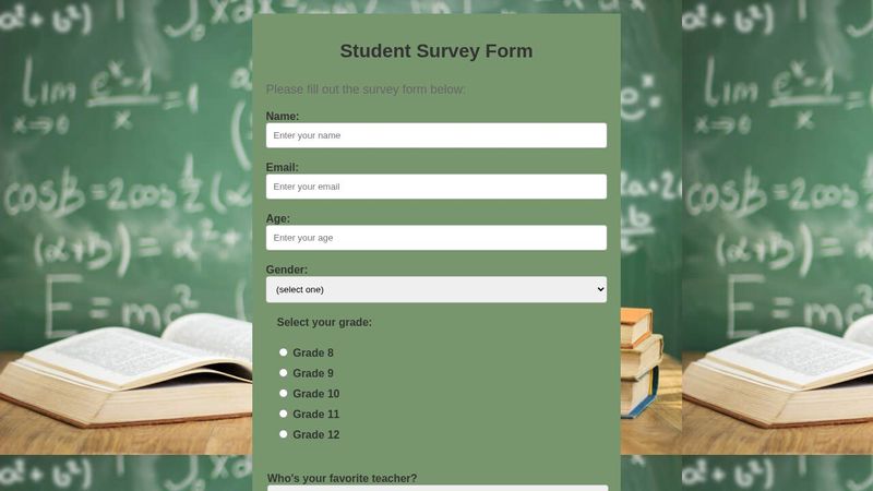 Student Survey Form