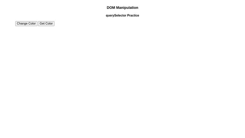 Lab #34 - DOM Manipulation - querySelector