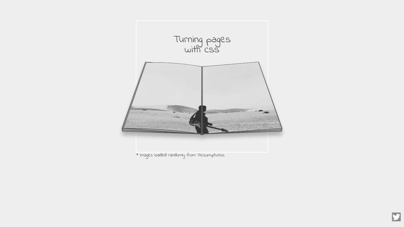 Turning pages with CSS