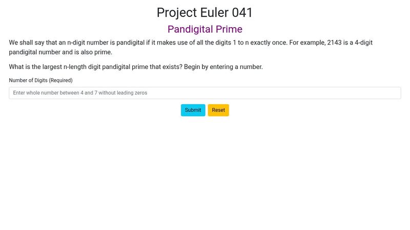 Project Euler 041 - 4