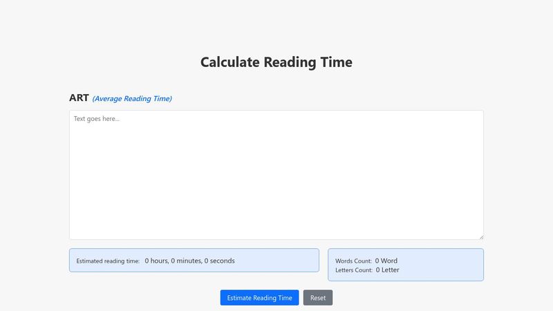Calculate Reading Time