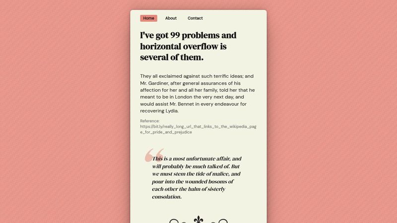 Codepen Challenge: Overflow