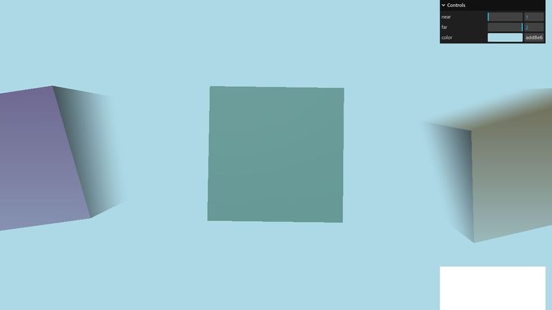 Three.js - Fog w/GUI