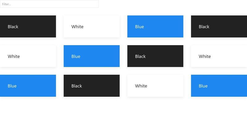UIkit3: Hacky filtering by text on UIkit's filter