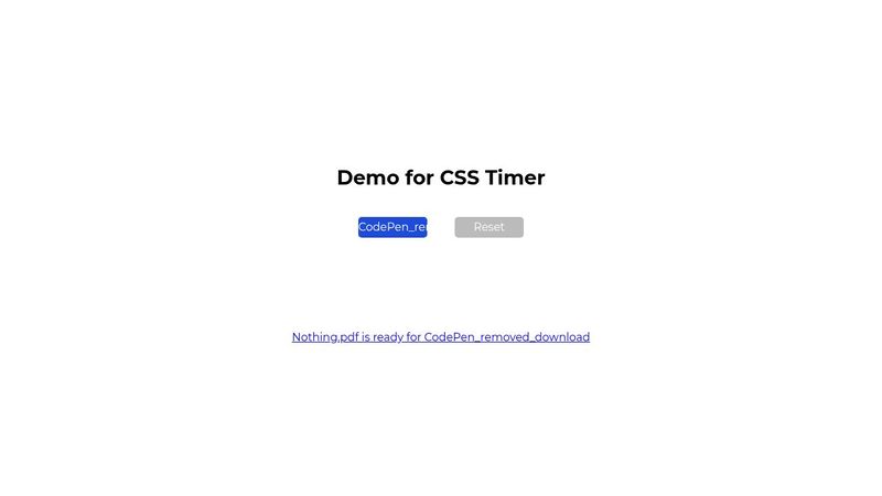 CSS Timer