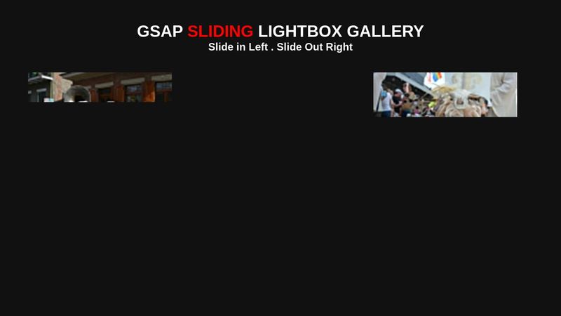 Simple GSAP Sliding Lightbox - Slide in Right & Slide Out Left