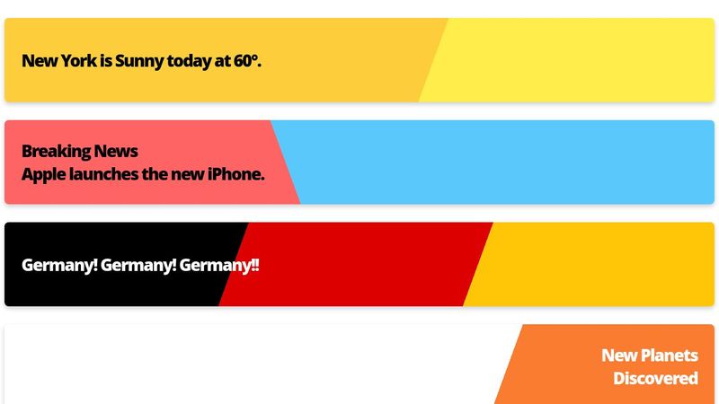 Multi-color backgrounds (CSS only)