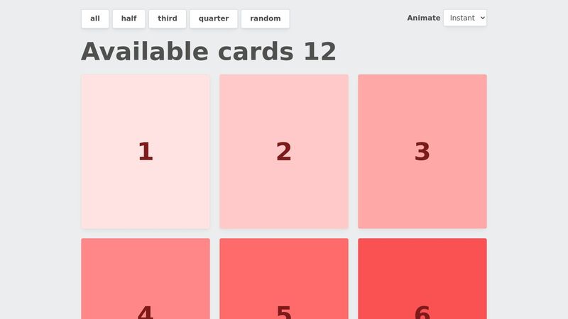 Filter cards animation research
