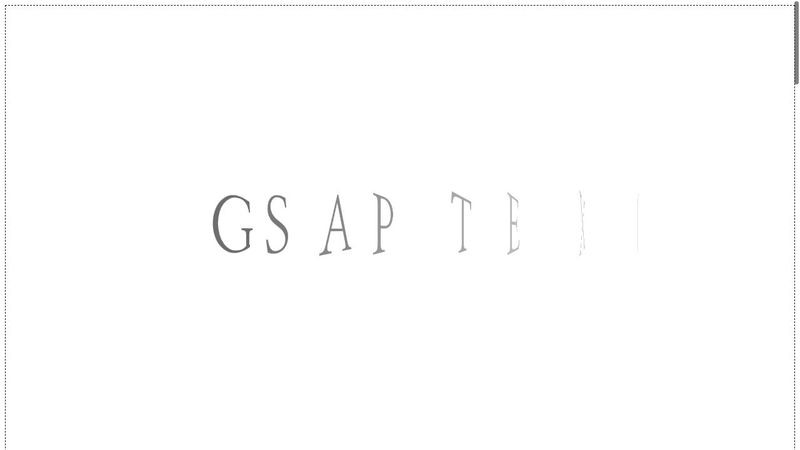 Gsap split text