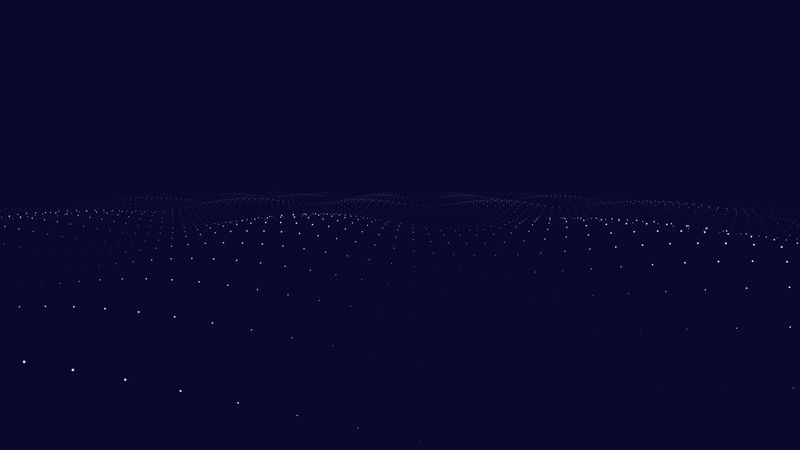 three.js canvas - particles - waves