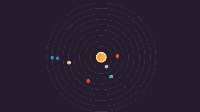 Solar System Animation using only CSS