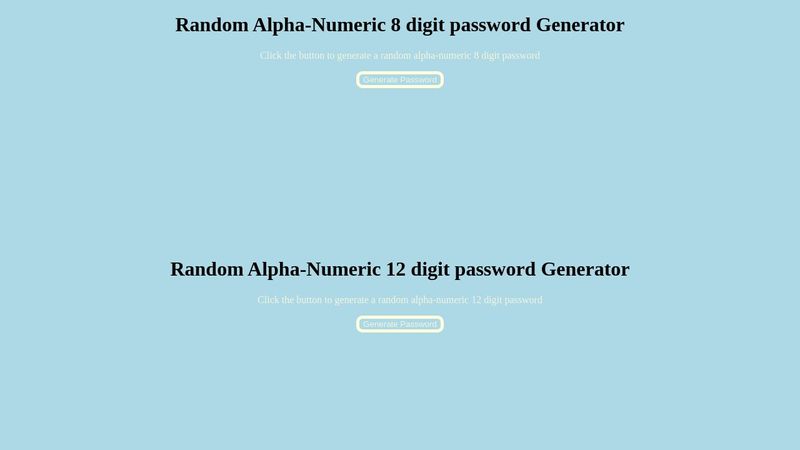 Random Alpha-numeric string generator