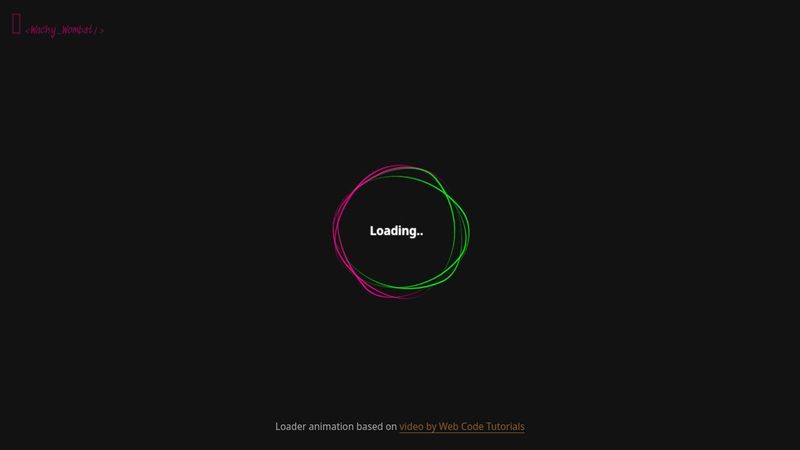 [practice] Animated CSS Loader, Scalable by font-size