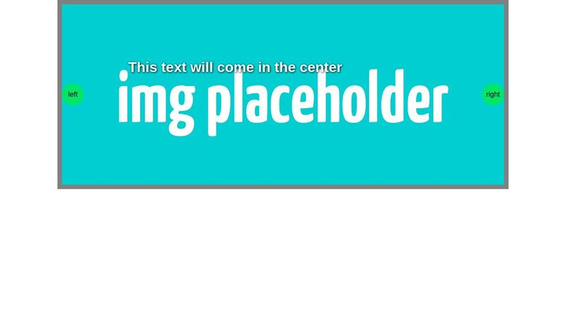 Simple CSS Banner with arrows