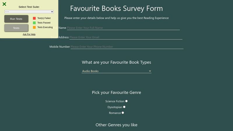 Free Code Camp : Survey Form