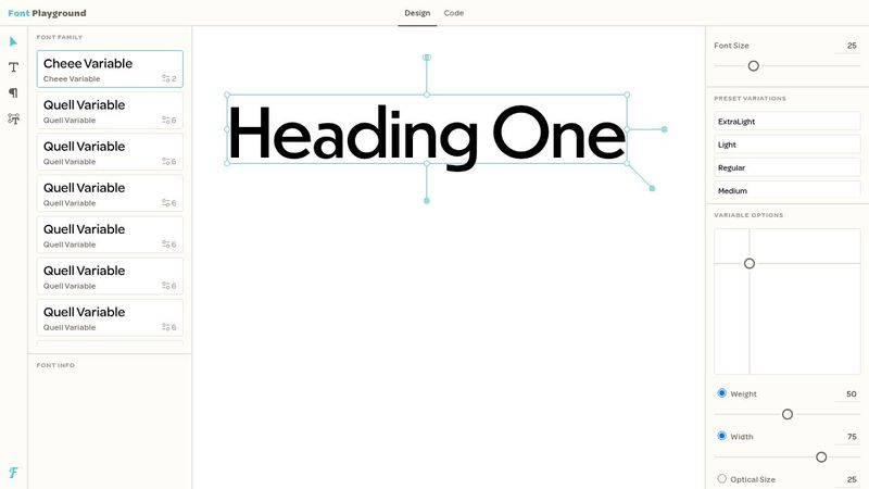 Font Playground HTML/CSS