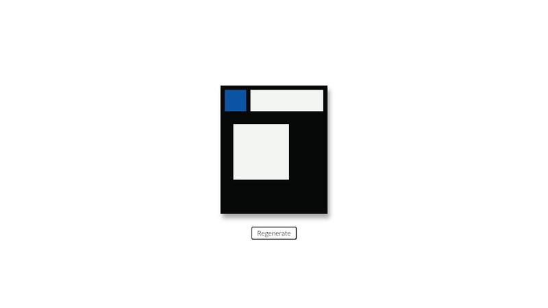 Randomly generate Mondrian Art with CSS Grid + Vue 🎨