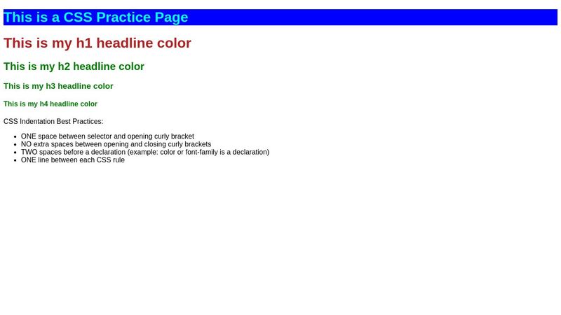 CSS Practice