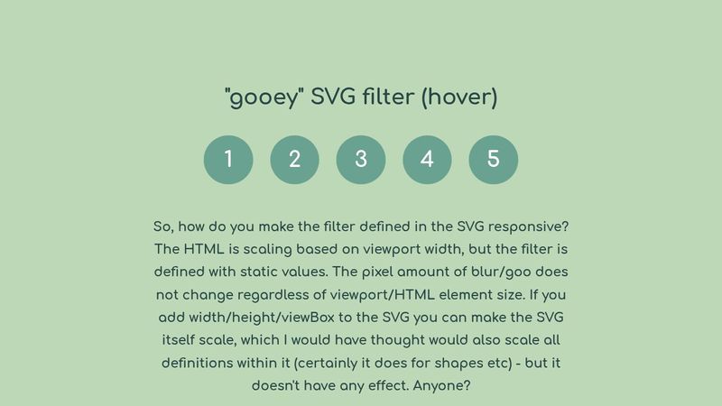 Gooey SVG Filter