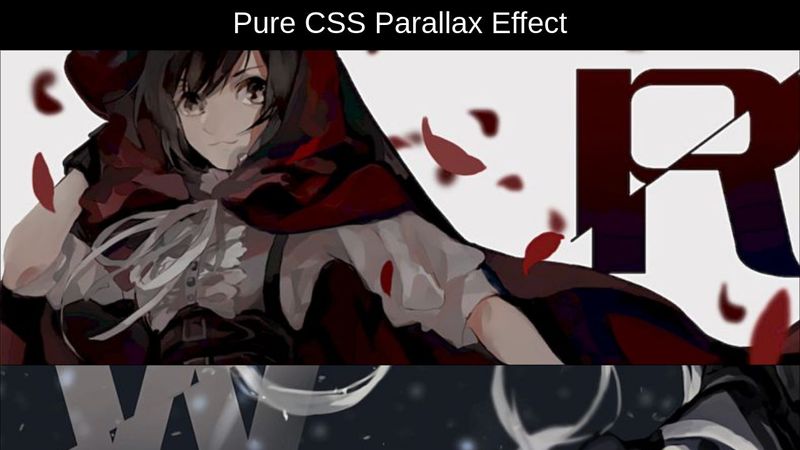 Pure CSS Parallax Effect Demo (with content)