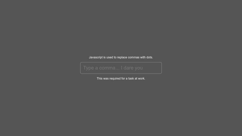 Replace Comma With Dot In Input replace-comma-with-dot-in-input