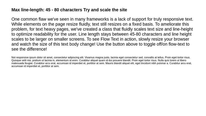 Responsive text | CSS only
