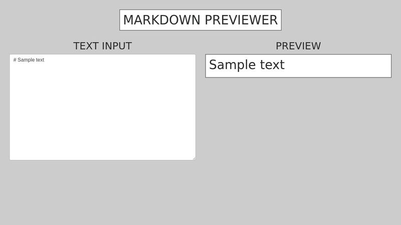 Build a Markdown Previewer
