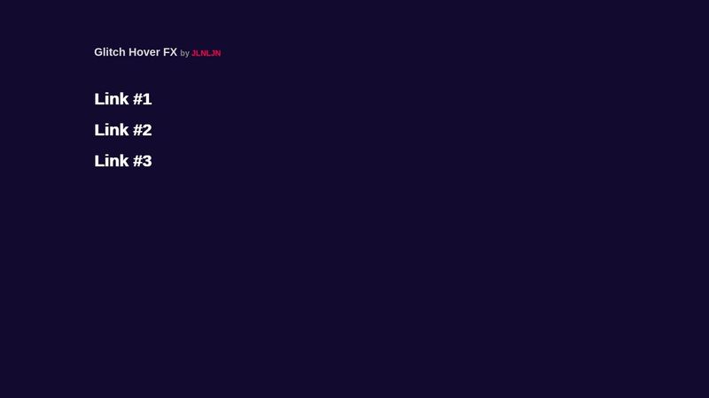 Hover Effects - Glitch