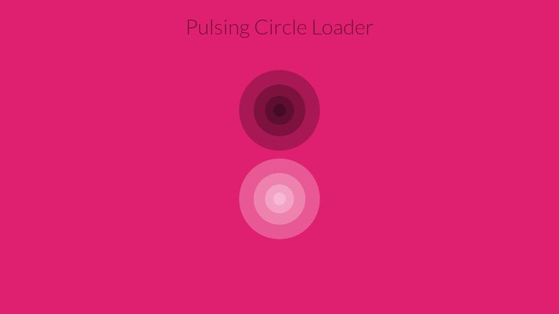 Pulsing Circle Loader