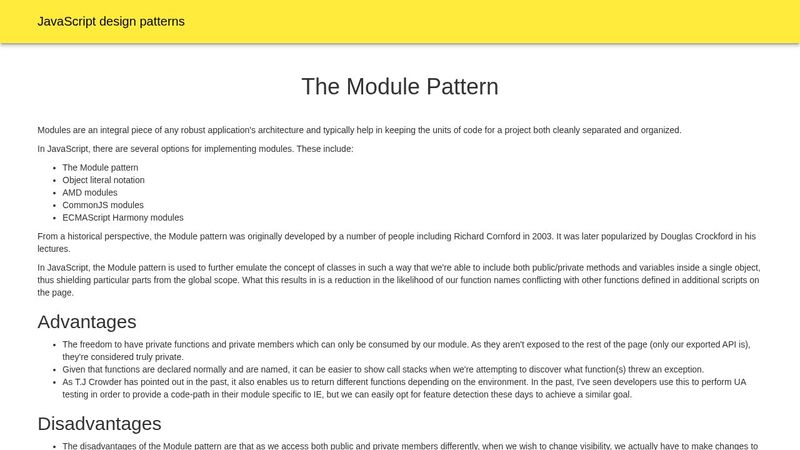 Module Pattern