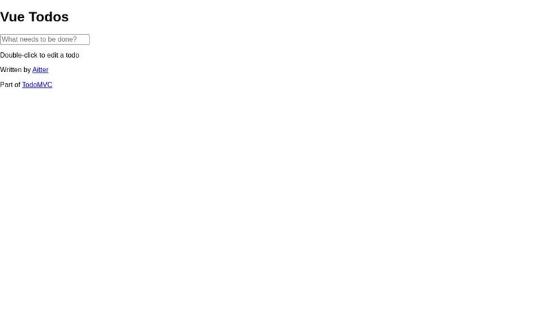 Vue TodoMVC